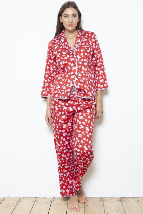 Lotus Blossom 100% Cotton Sateen Pyjamas